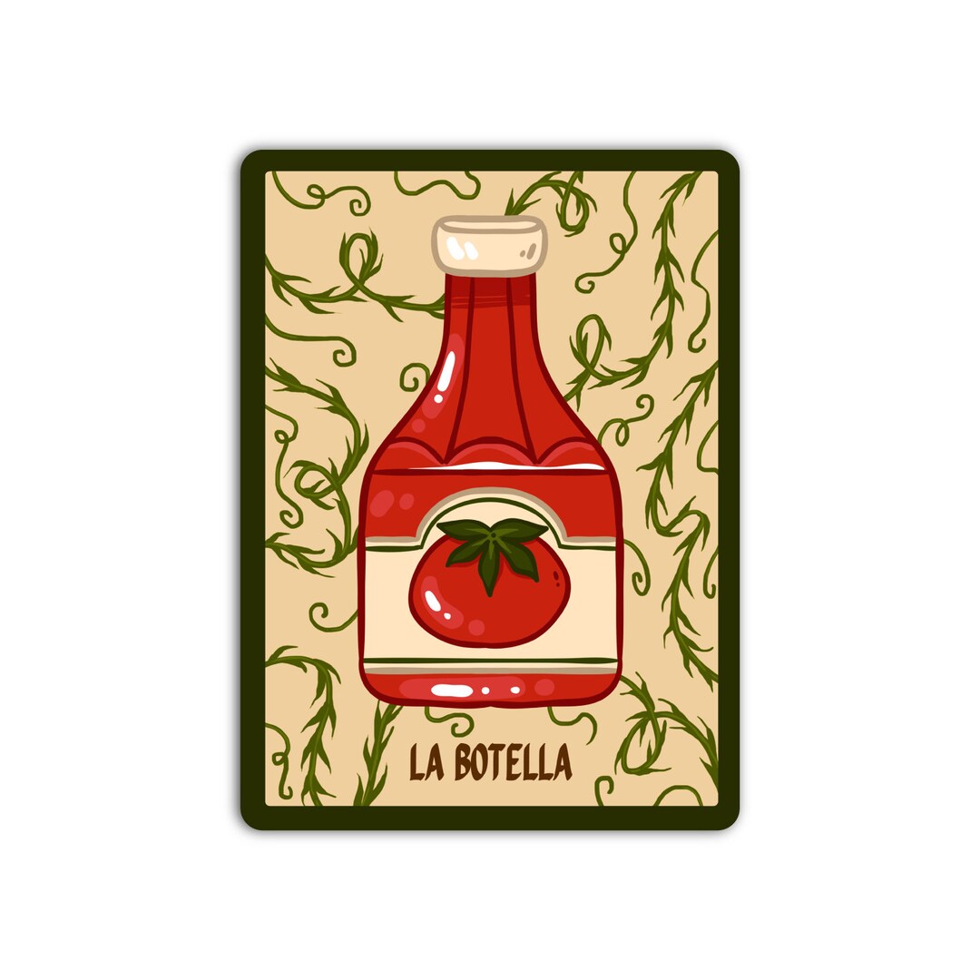 La Botella Loteria Mexican Raised Spot UV Textured Vinyl Stickers - Etsy
