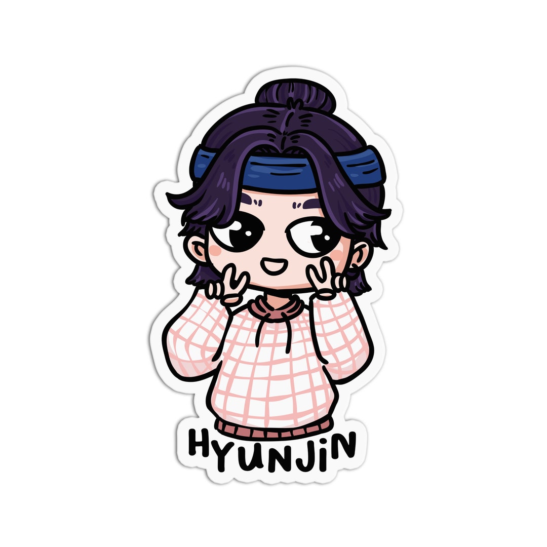 Hyunjin Stray Kids Cute Stickers Uv Textured Vinyl Waterproof Stickers ...