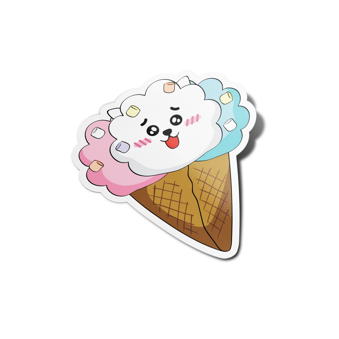 BT21 RJ Cute Stickers Uv Textured Vinyl Waterproof Stickers - Etsy