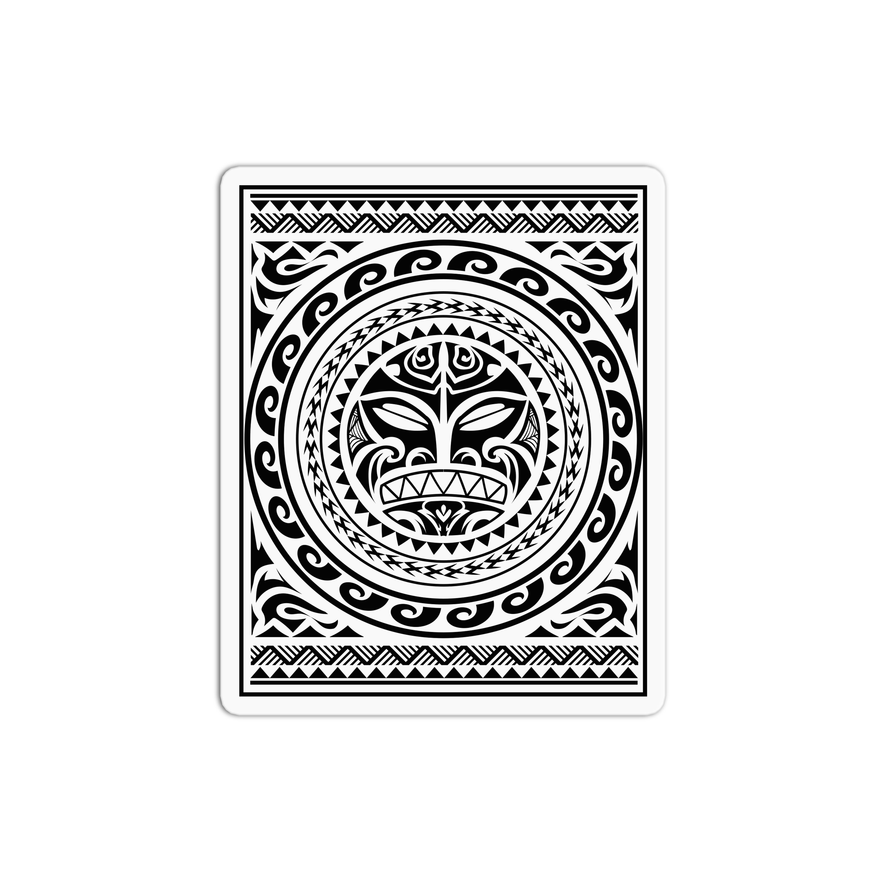 Hawaiian Tribal Raised Spot UV Textured Vinyl Waterproof Stickers - Etsy