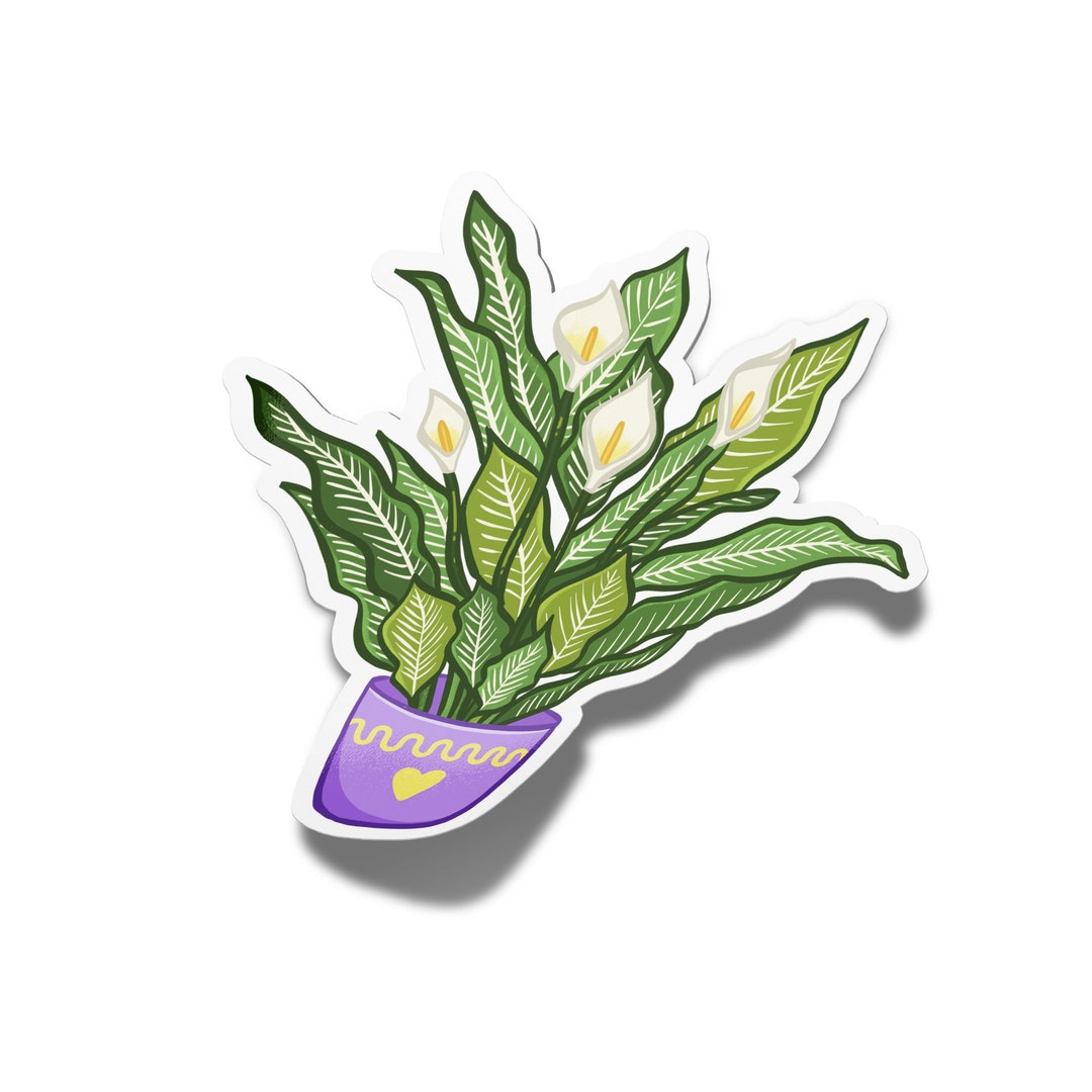 Calla Lily Cute Plant Stickers Uv Textured Vinyl Waterproof Stickers - Etsy