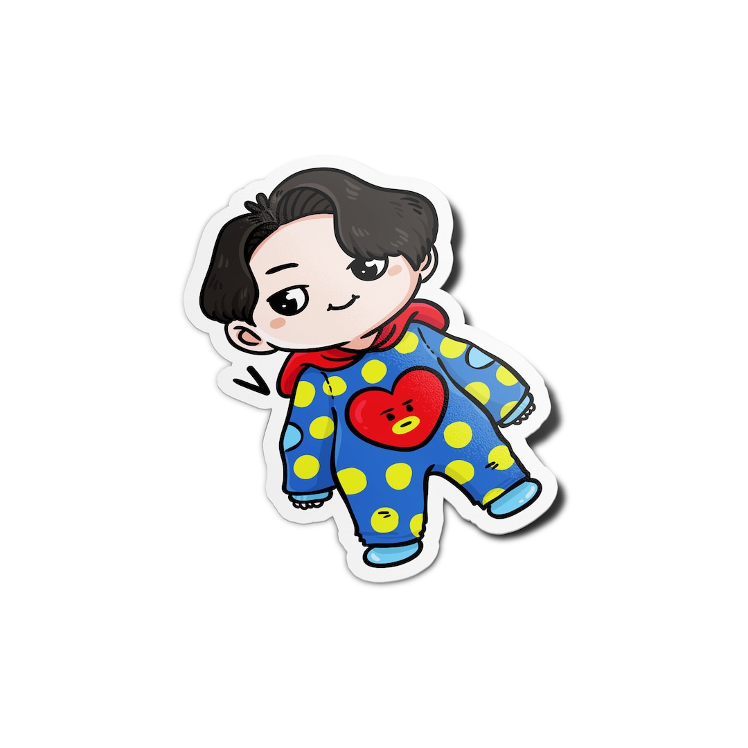 V BTS Cute Stickers Uv Textured Vinyl Waterproof Stickers - Etsy