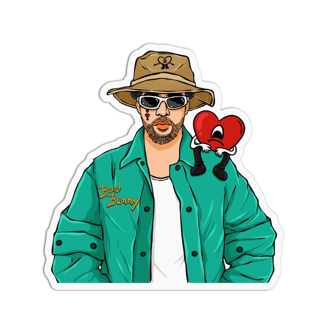 Bad Bunny Stickers Uv Textured Vinyl Waterproof Stickers - Etsy