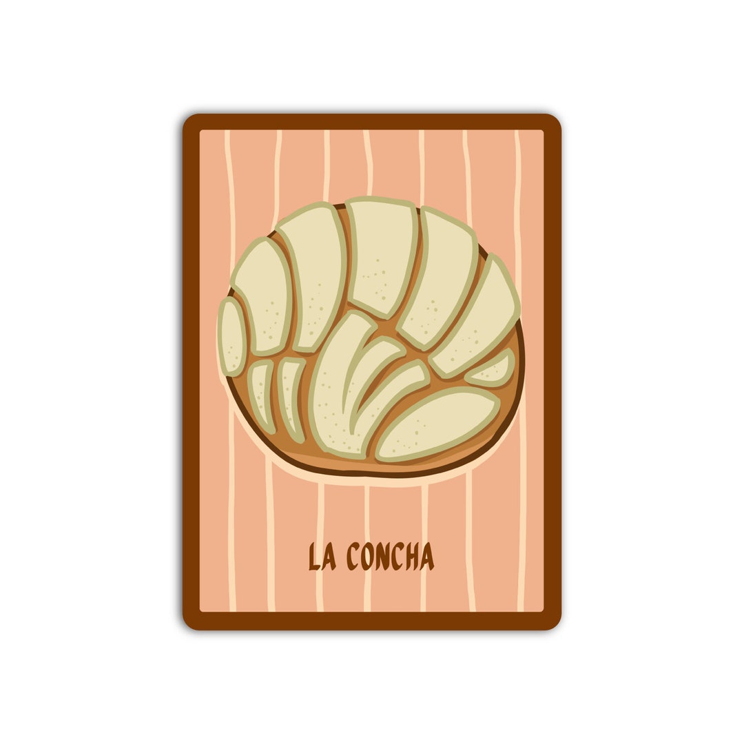 La Concha Loteria Mexican Raised Spot UV Textured Vinyl Stickers - Etsy
