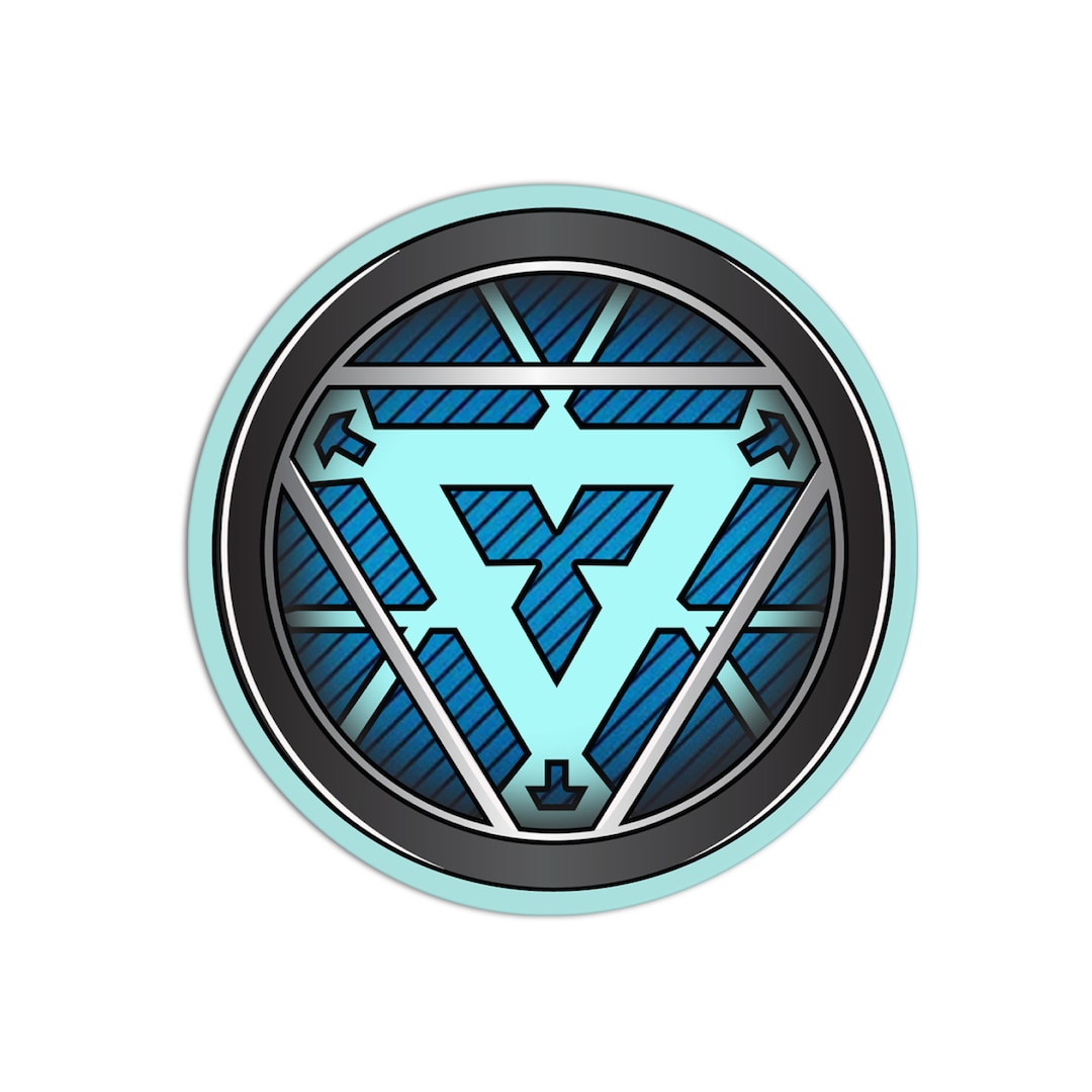 Hero's Emblem Ironman Raised Spot UV Textured Vinyl - Etsy