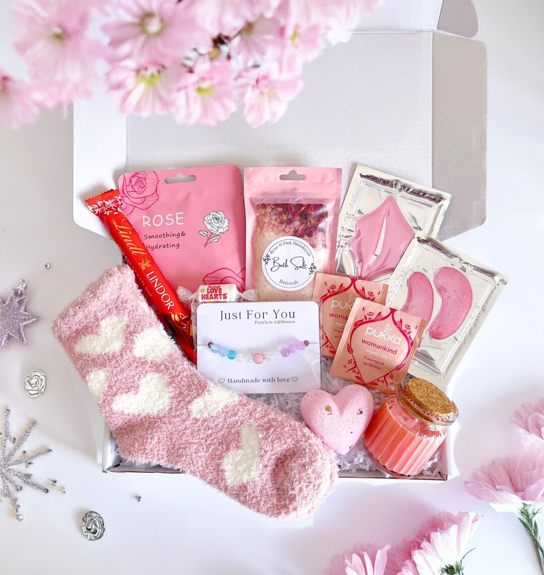 Pink Spa Pamper Hamper, Girls 16th, 18th, 21st Birthday Gift Box, Gift ...