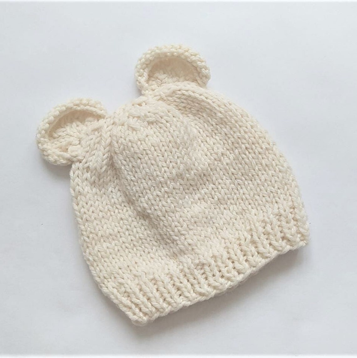 Easy Knit Baby Bear Hat Pattern (PDF Download) - Etsy