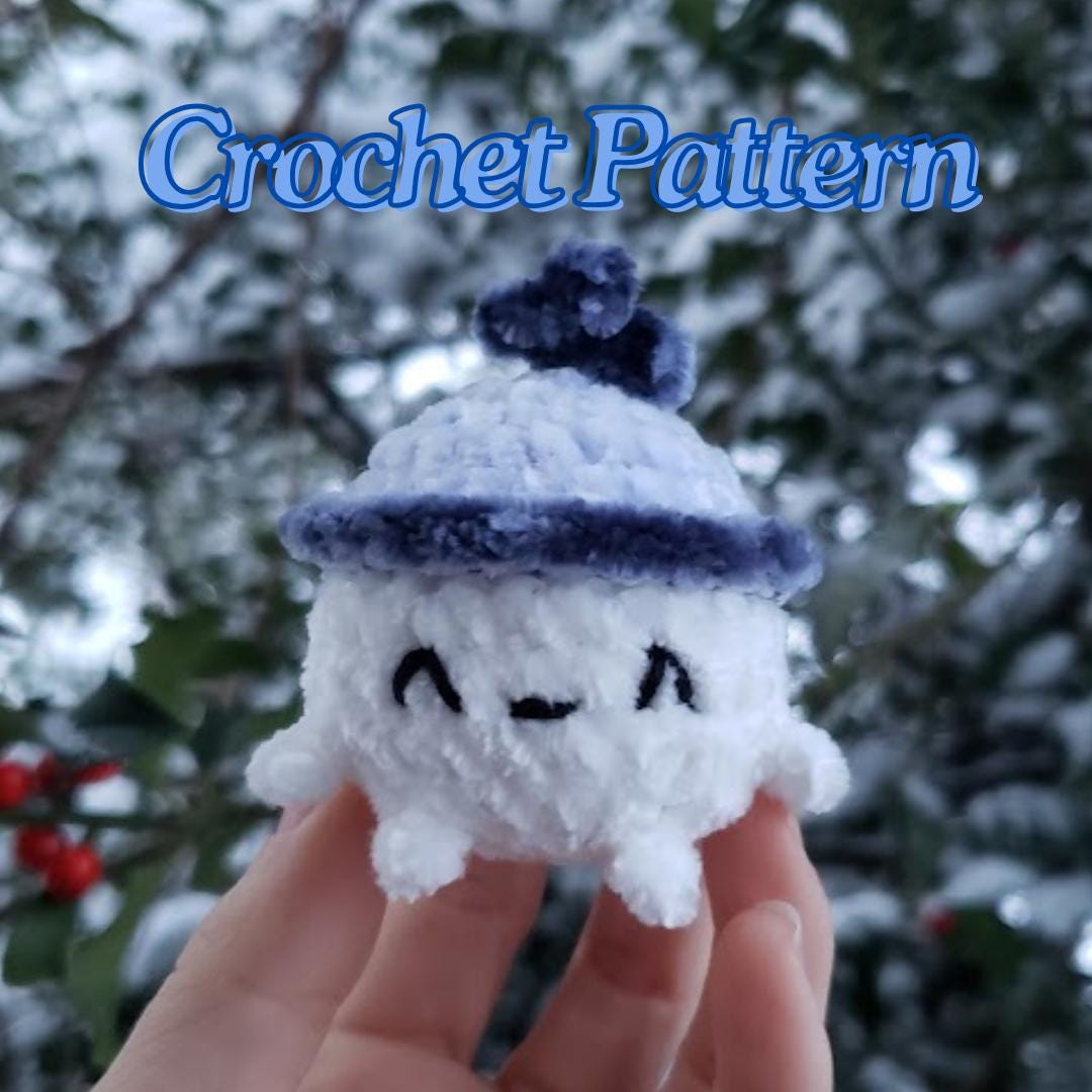 Mini Snowby Snowball Crochet Pattern: No Sew Amigurumi (PDF) - Etsy