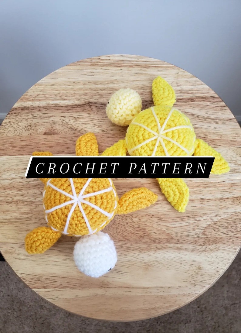 Lemon Slice Crochet Turtle Pattern: Easy Amigurumi (PDF Pattern) - Etsy