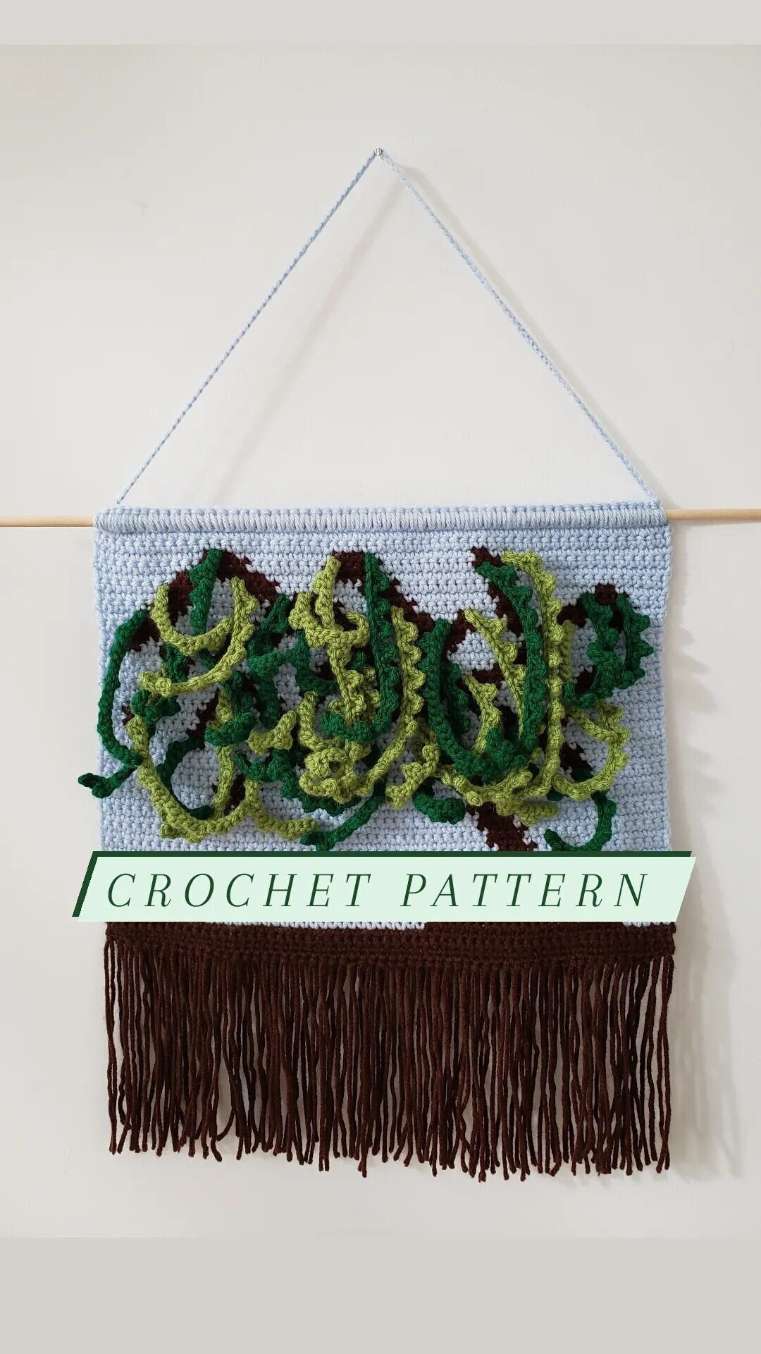 Weeping Willow Wall Hanging Pattern, Crochet Wall Hanging Pattern ...
