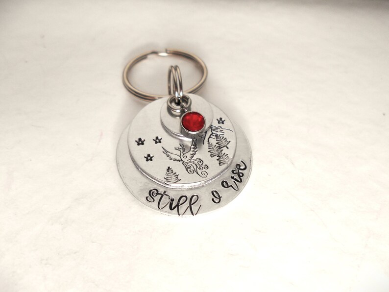 Phoenix Keychain, Phoenix Rising Keychain, Copper Keychain, Strength ...