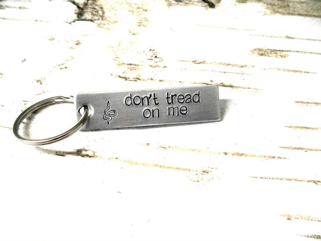 Don't Tread on Me Keychain, Gadsden Flag, Snake Keychain, Oppression ...