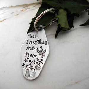 Phoenix Keychain, Phoenix Rising Keychain, Copper Keychain, Strength ...