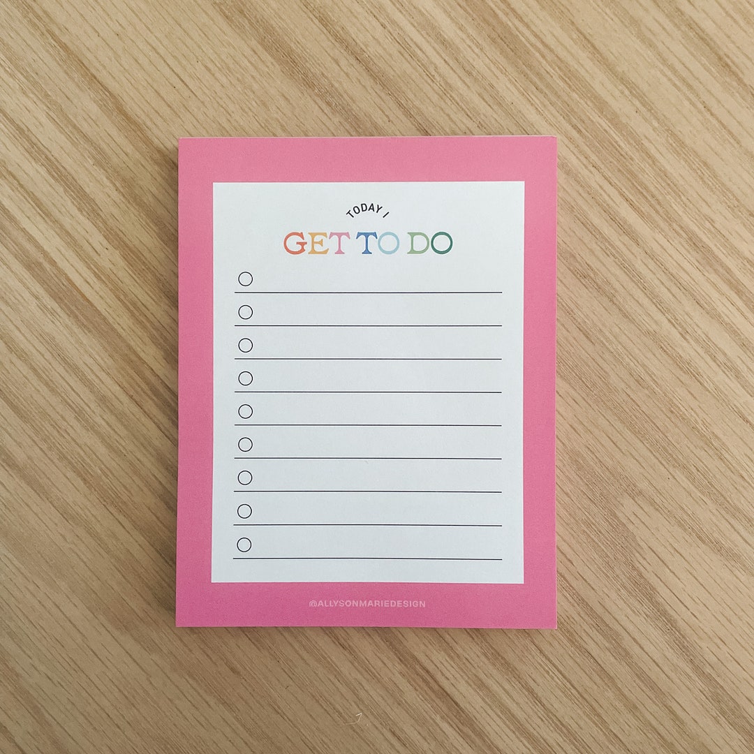 To Do List, Get To-do List, Cute Stationery, Cute Notepad, Printed ...