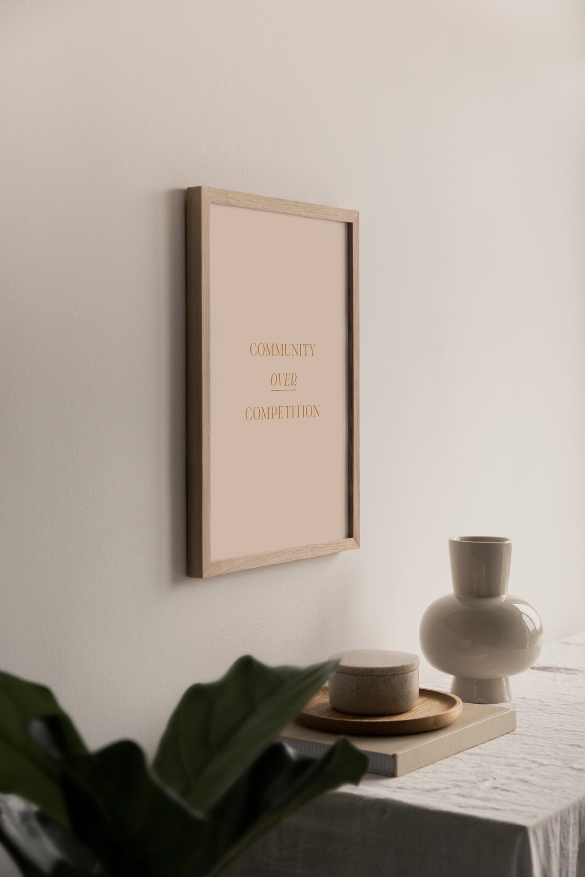 Community Over Competition Print, Community Over Competition Poster ...