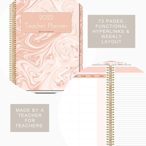 Digital Teacher Planner | Etsy