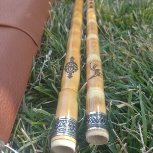 2 Professional Arabic Ney Flutes and 2 Quality Carrying Bags ...