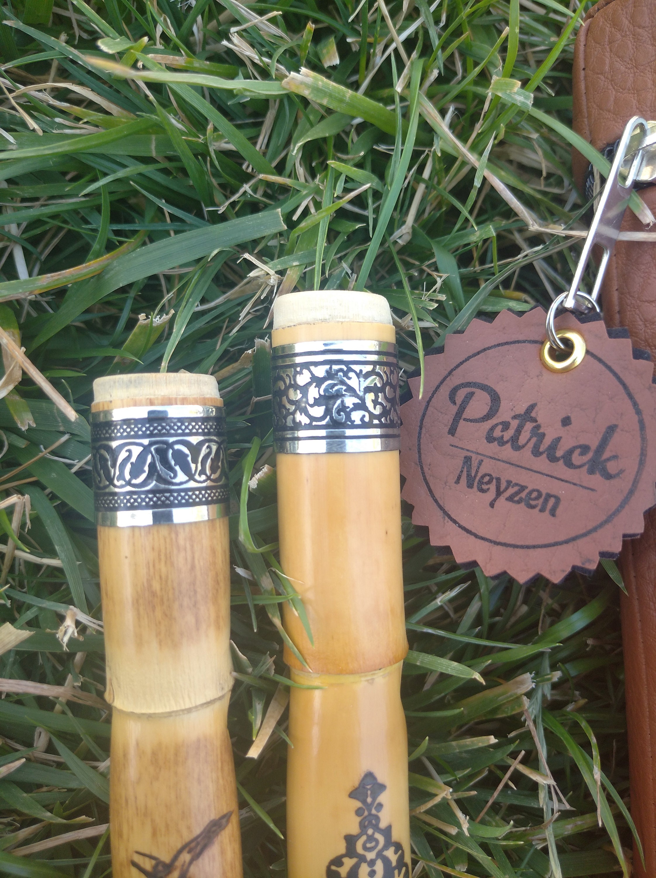 2 Professional Arabic Ney Flutes and 2 Quality Carrying Bags ...