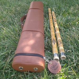 2 Professional Arabic Ney Flutes and 2 Quality Carrying Bags ...