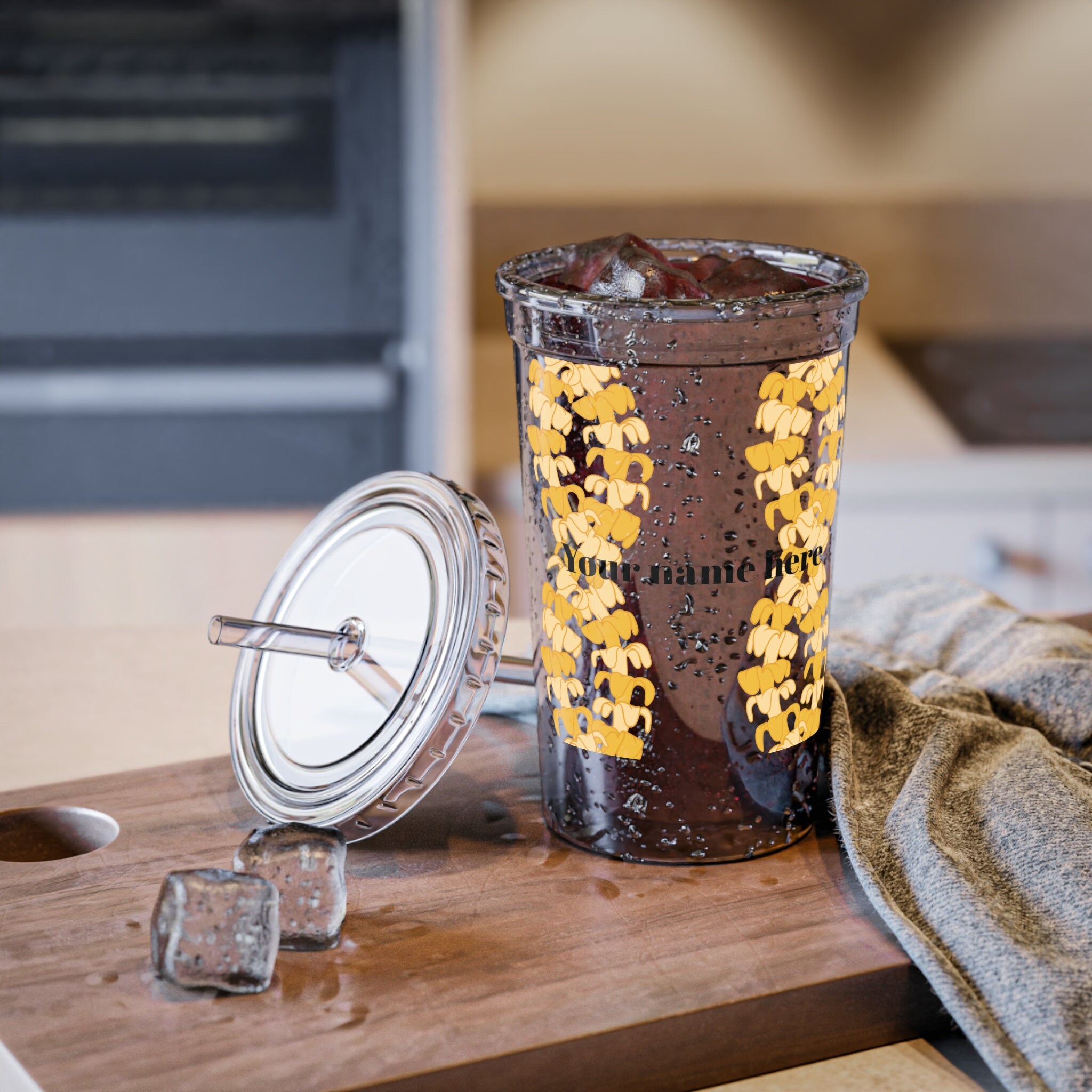 Suave Acrylic Cup With a Elegant Puakenikeni Design - Etsy