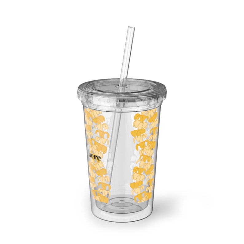 Suave Acrylic Cup With a Elegant Puakenikeni Design - Etsy