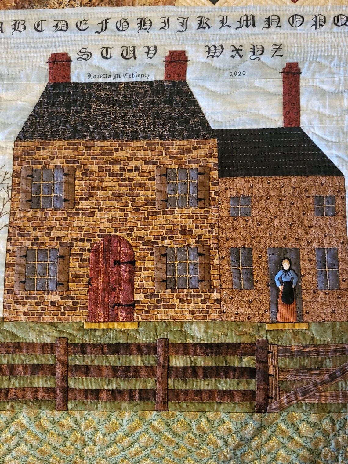 A Colonial Neighborhood House Quilt Pattern - Etsy