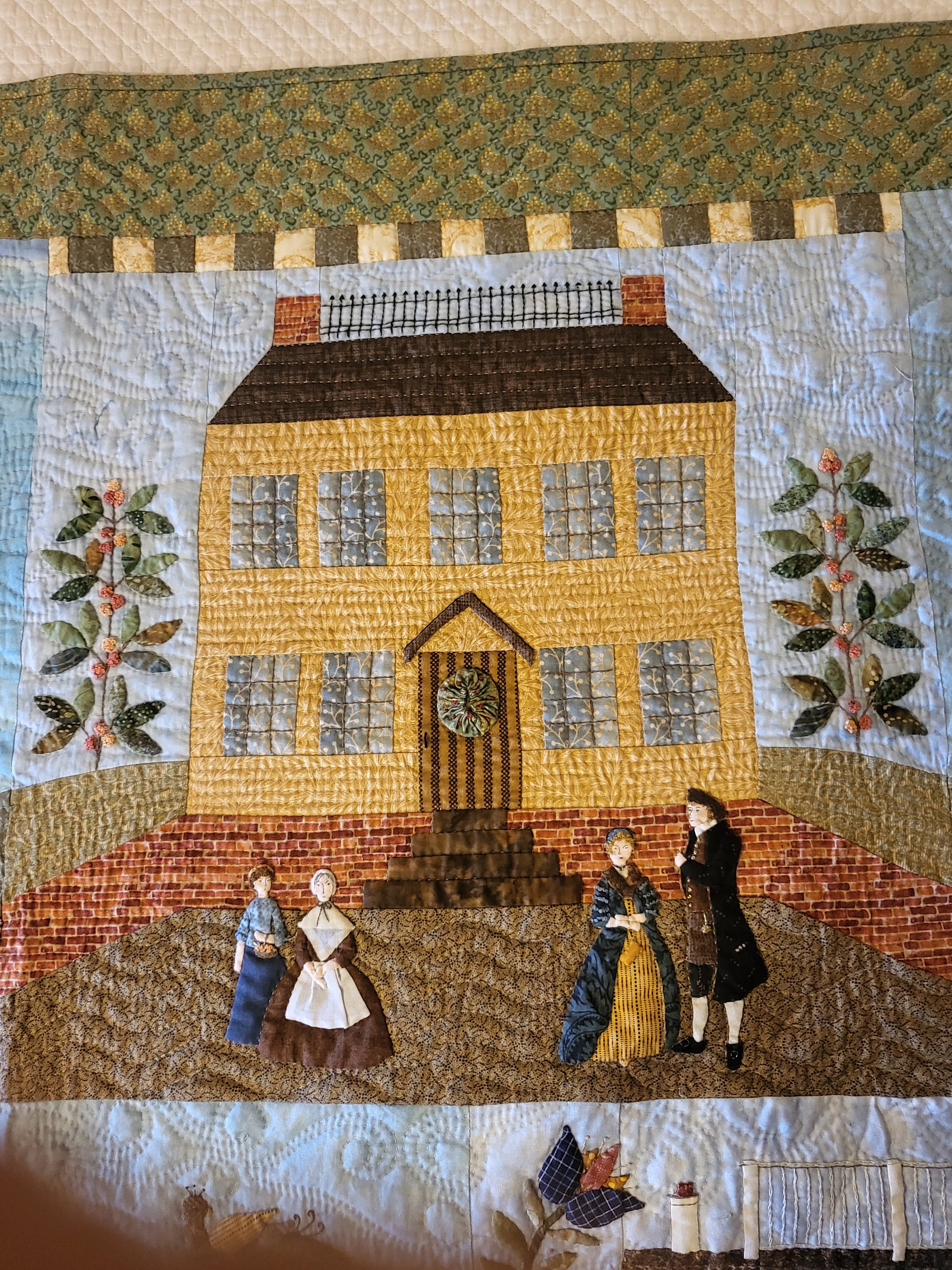 A Colonial Neighborhood House Quilt Pattern - Etsy