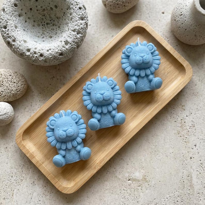 Soy Wax Lion Candles – Baby Shower Favors, Safari Party Decor - Etsy