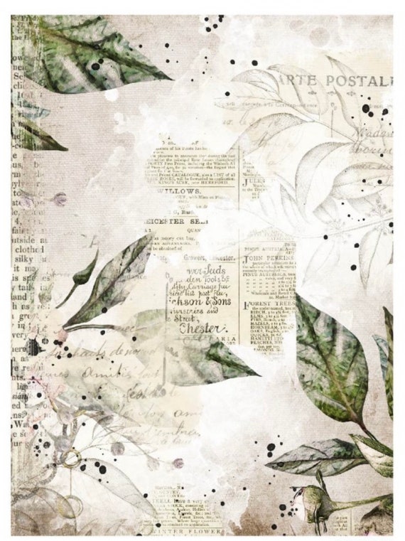 Decoupage Rice Paper - Etsy