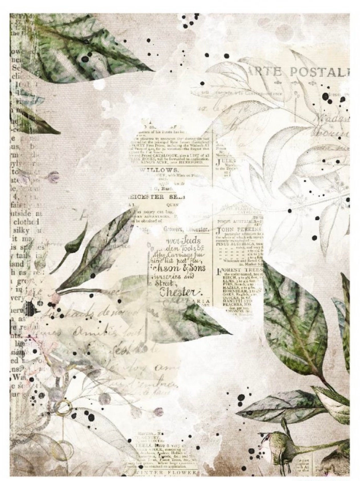 Decoupage Rice Paper - Etsy