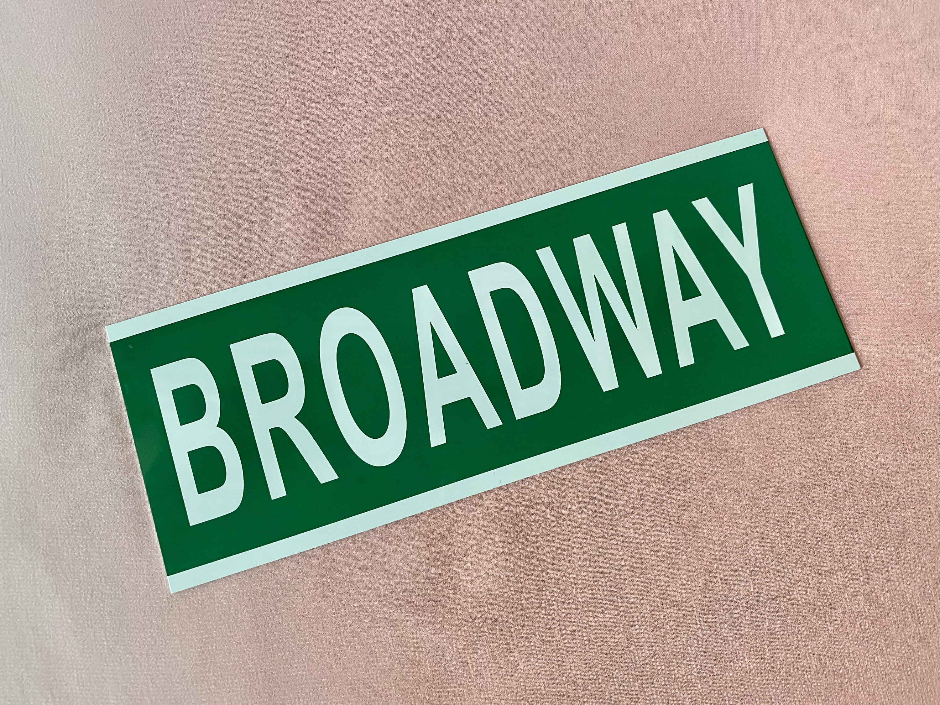 Broadway Street Sign Metal Broadway Sign New York City - Etsy