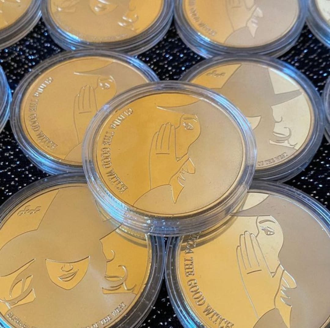 Wicked Broadway Musical Inspired Gold-plated Coins - Glinda and Elphaba ...