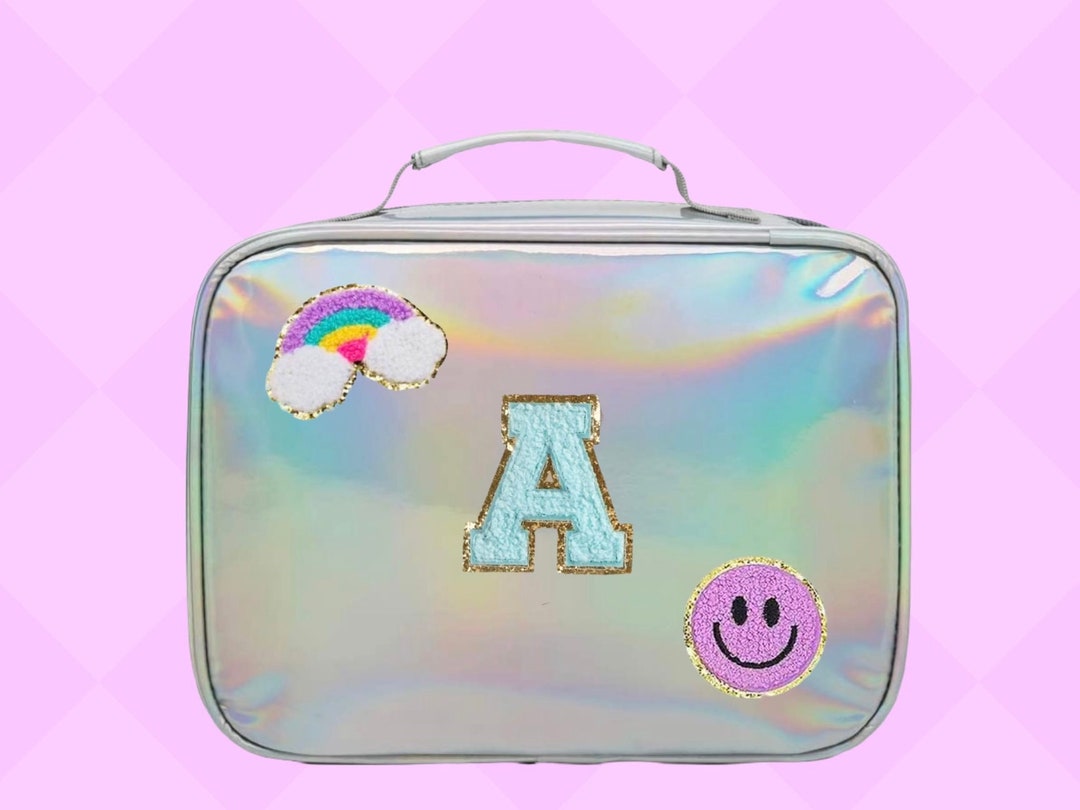Girls Lunchbox With Patches, Holographic Lunch Bag, Stoney Clover ...
