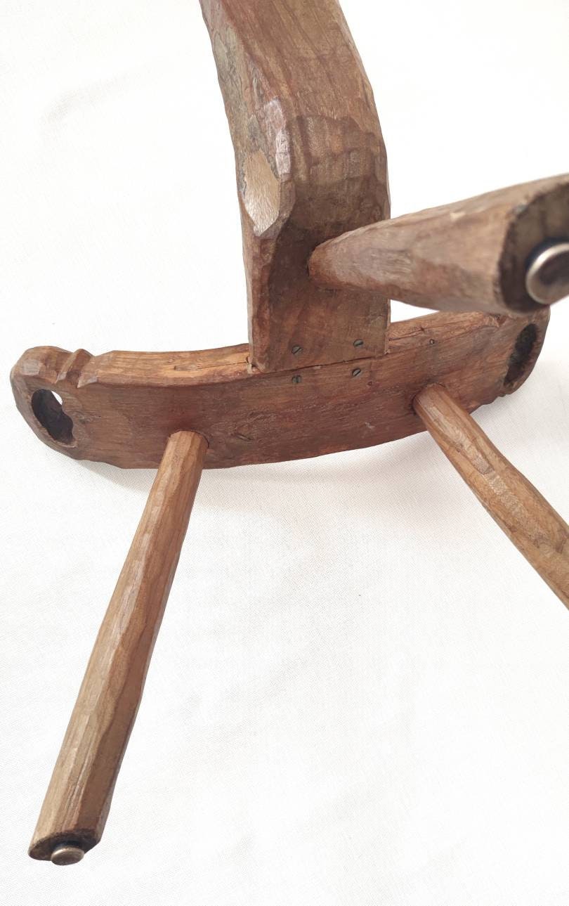 Birthing Stool Antique, Vintage 3 Legged Stool, Vintage Birthing Chair ...