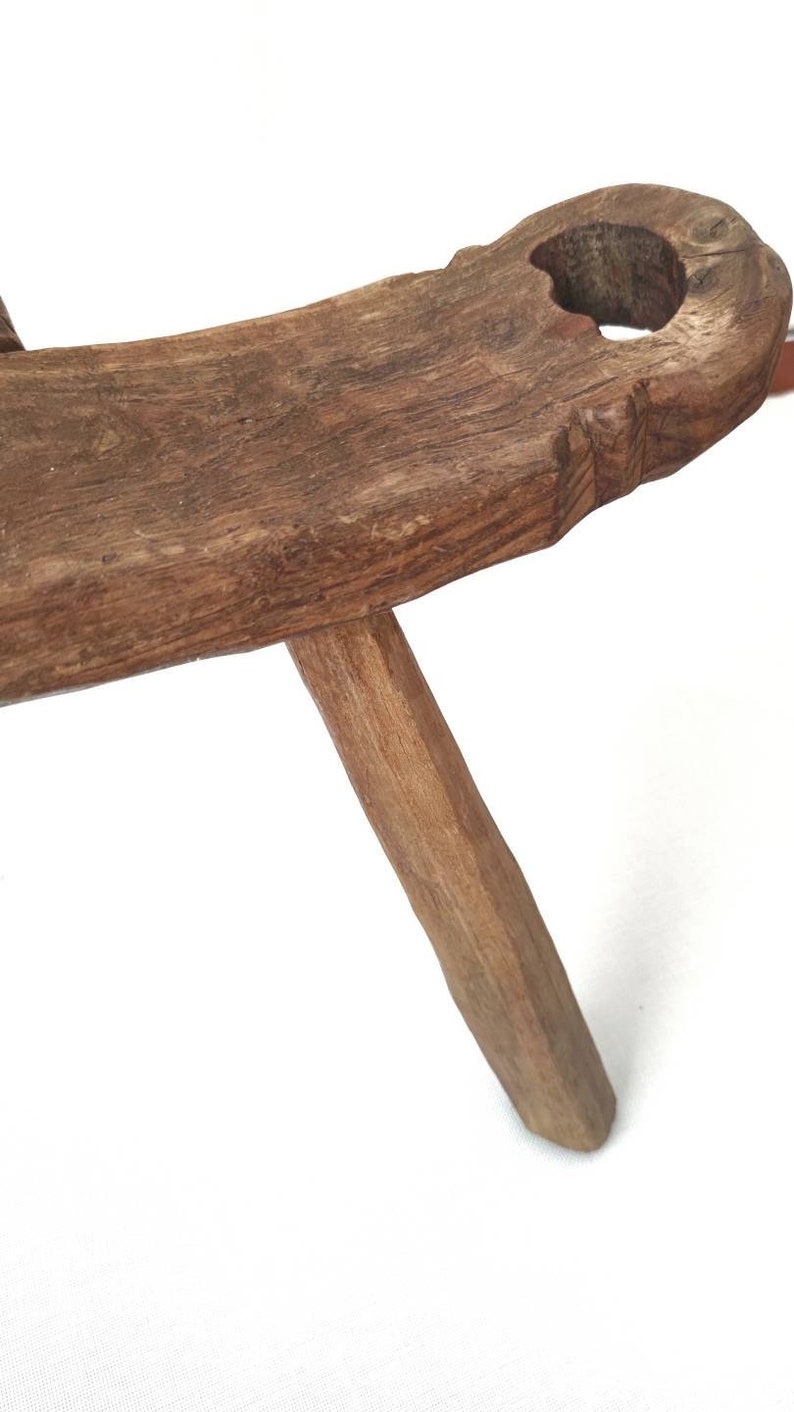 Birthing Stool Antique, Vintage 3 Legged Stool, Vintage Birthing Chair ...