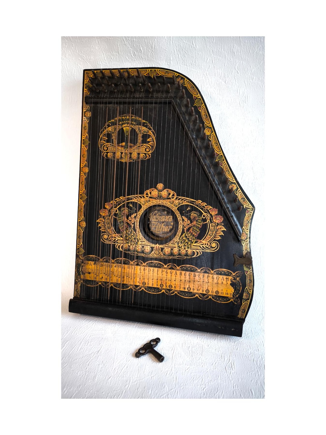 Antique Wooden String Instrument for Collectors and Decor, Elegant ...