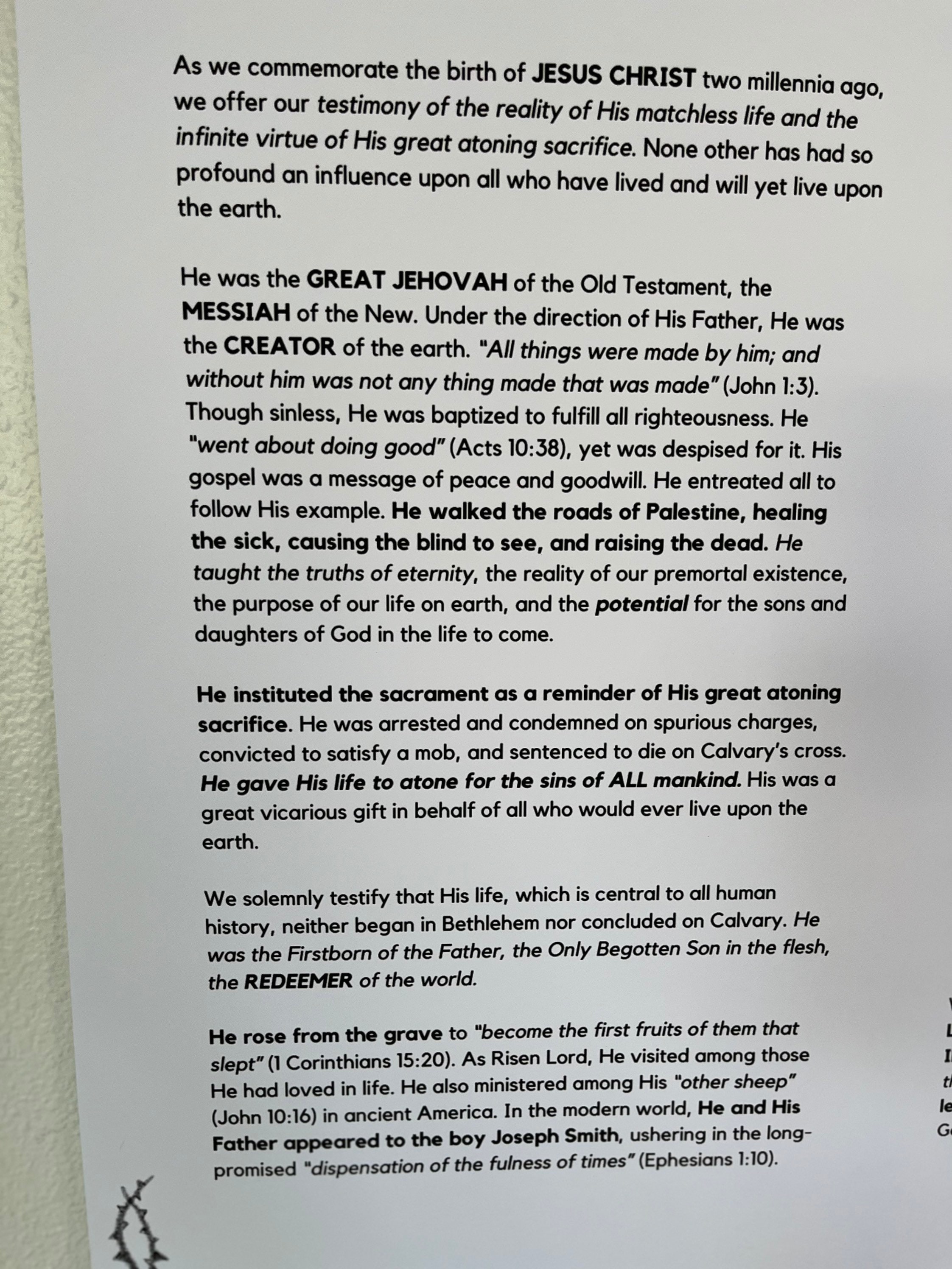 LDS Proclamation Bundle, the Family & the Living Christ, LDS Printables ...