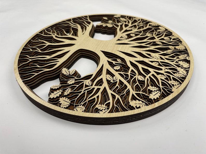 Tree of Life Wood Wall Art Decor Layered Tree of Life Wooden - Etsy