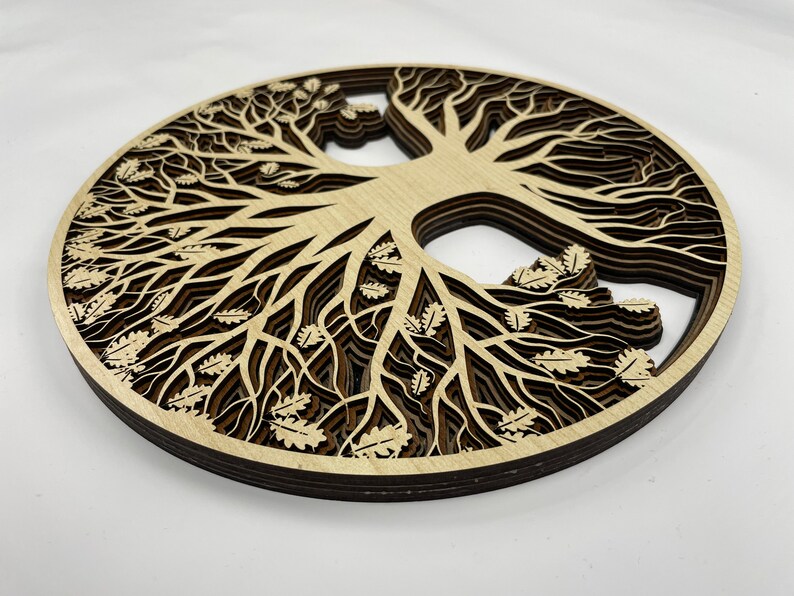 Tree of Life Wood Wall Art Decor Layered Tree of Life Wooden - Etsy