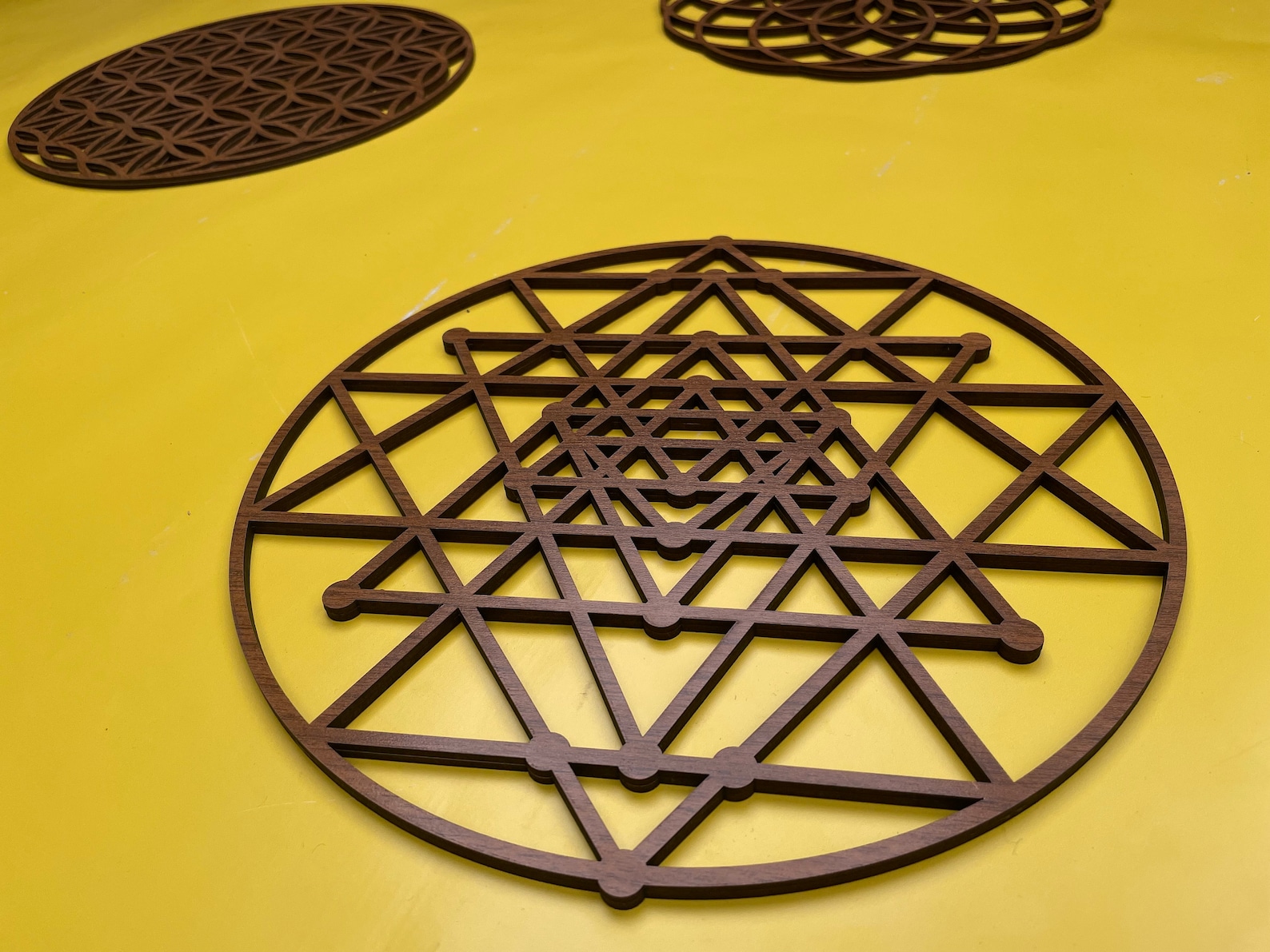 Sacred Geometry Wood Wall Art Decor Mandala Wall Art - Etsy