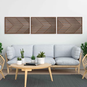 Horizontal Wood Wall Art Geometric Design, Handcrafted Geometric Art ...