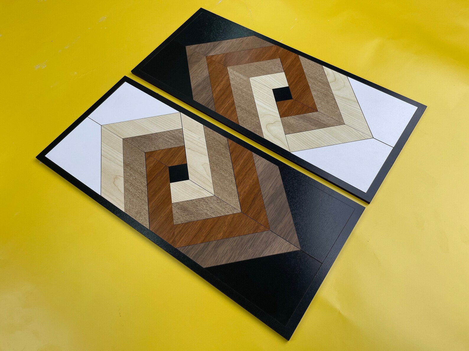 3D Wood Wall Art Decor Set of 2 Wooden Wall Art - Etsy