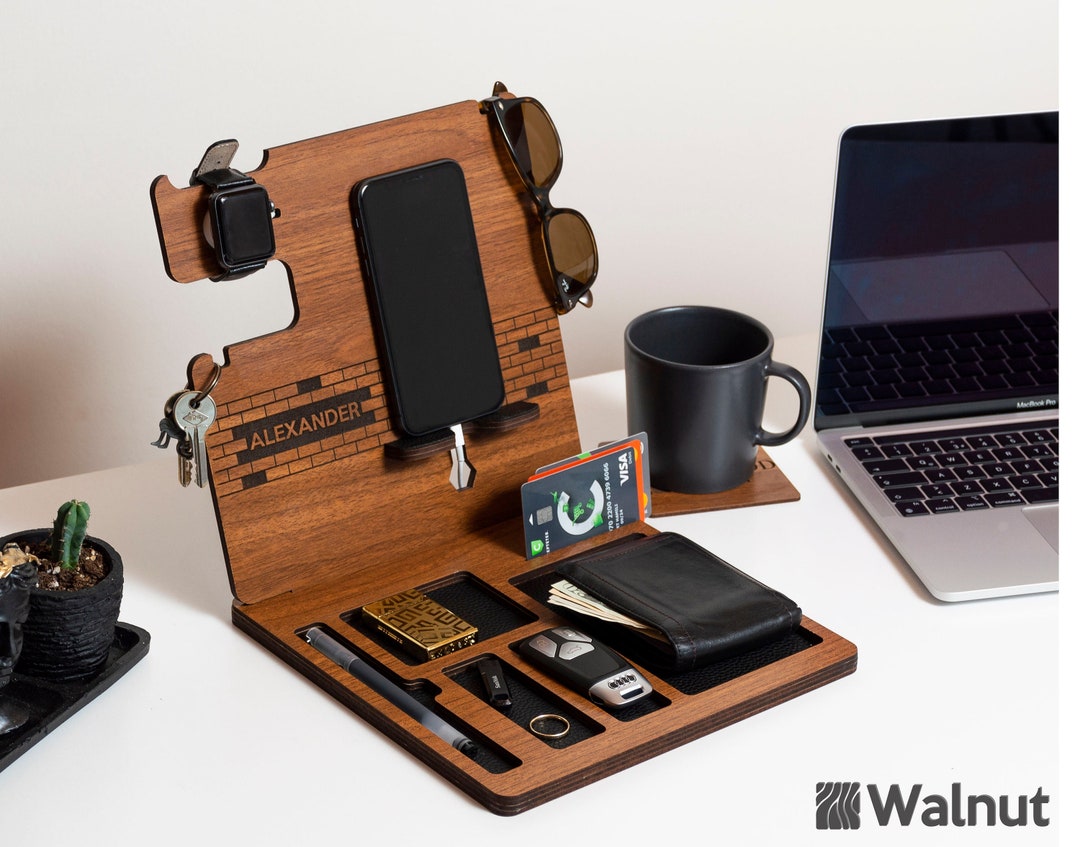 Docking Station Docking Station Men Desk Organizer Nightstand Valet ...