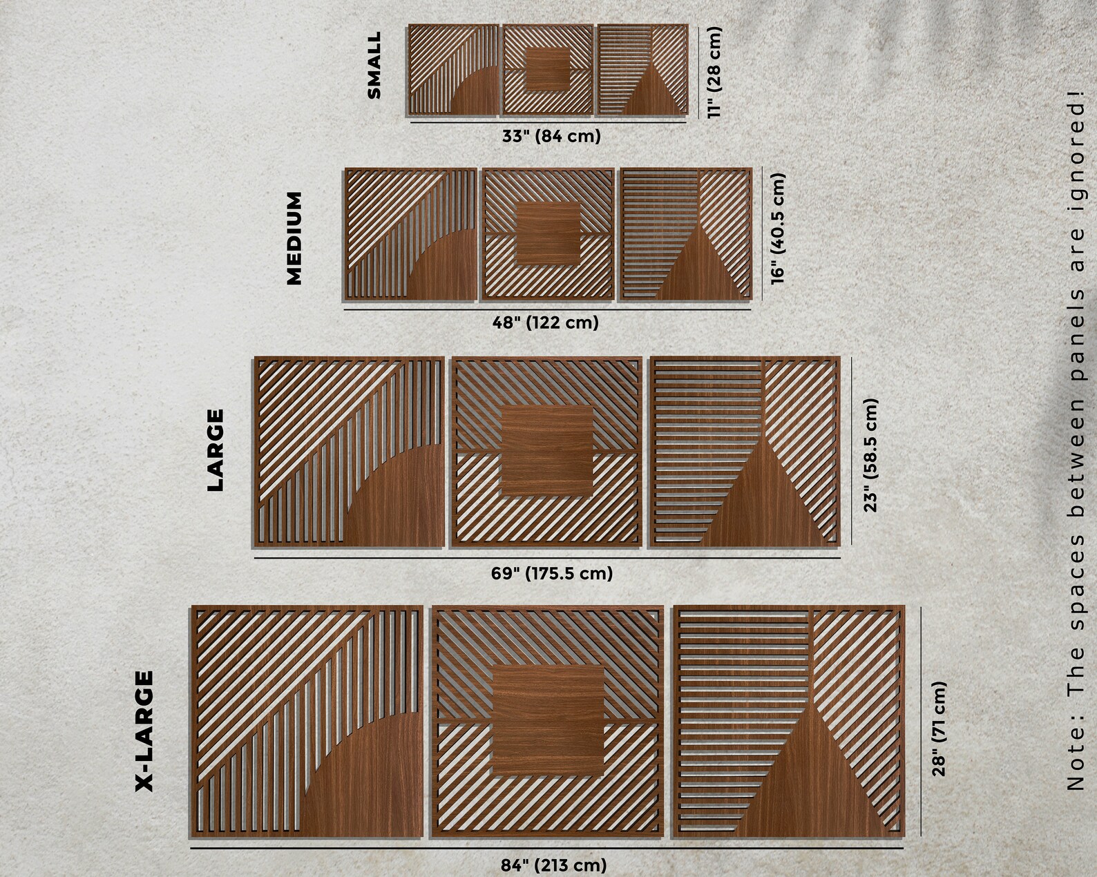 Geometric Shapes Wood Wall Art Decor 3 Piece Wooden Wall - Etsy