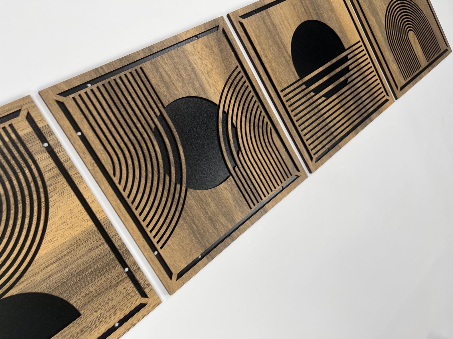 Mid Century Modern Wood Signs, Maximalist Wood Wall Art With Boho Vibes ...