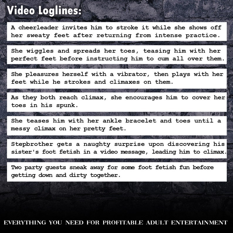 Foot Worship JOI Scripts Vol.1: Adult Entertainment (PDF) - Etsy