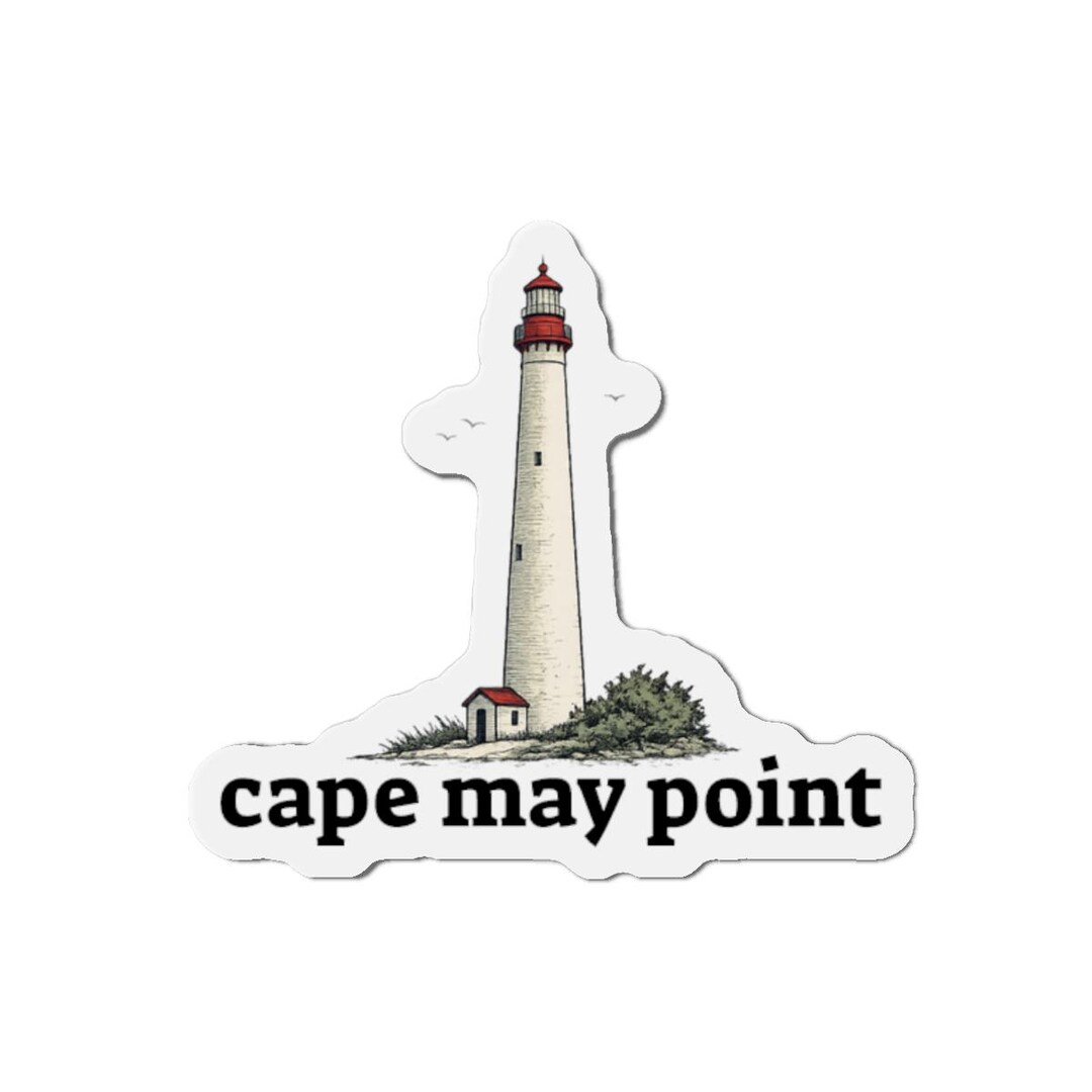 Cape May Point Lighthouse Die-cut Magnet | Nautical Scenic Magnet - Etsy
