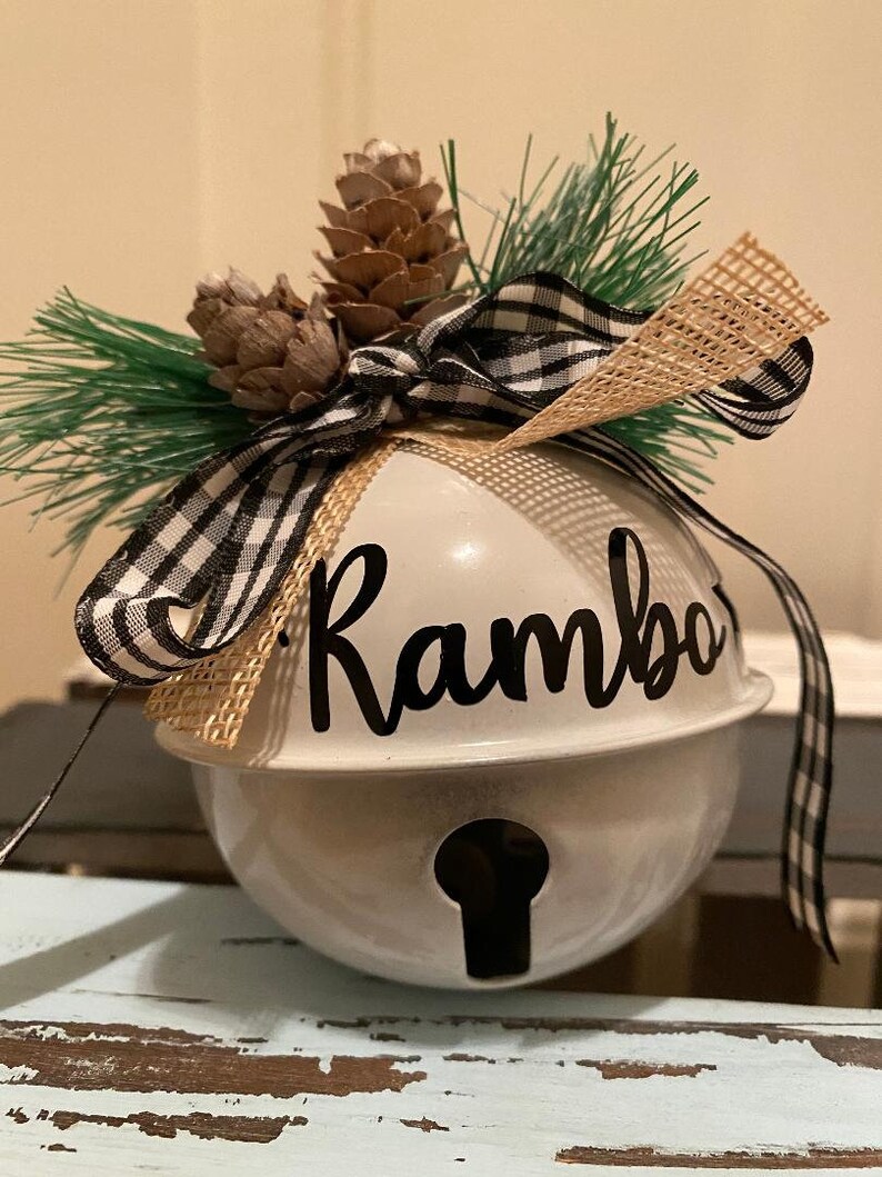 Rustic Bell Ornaments Personalized - Etsy