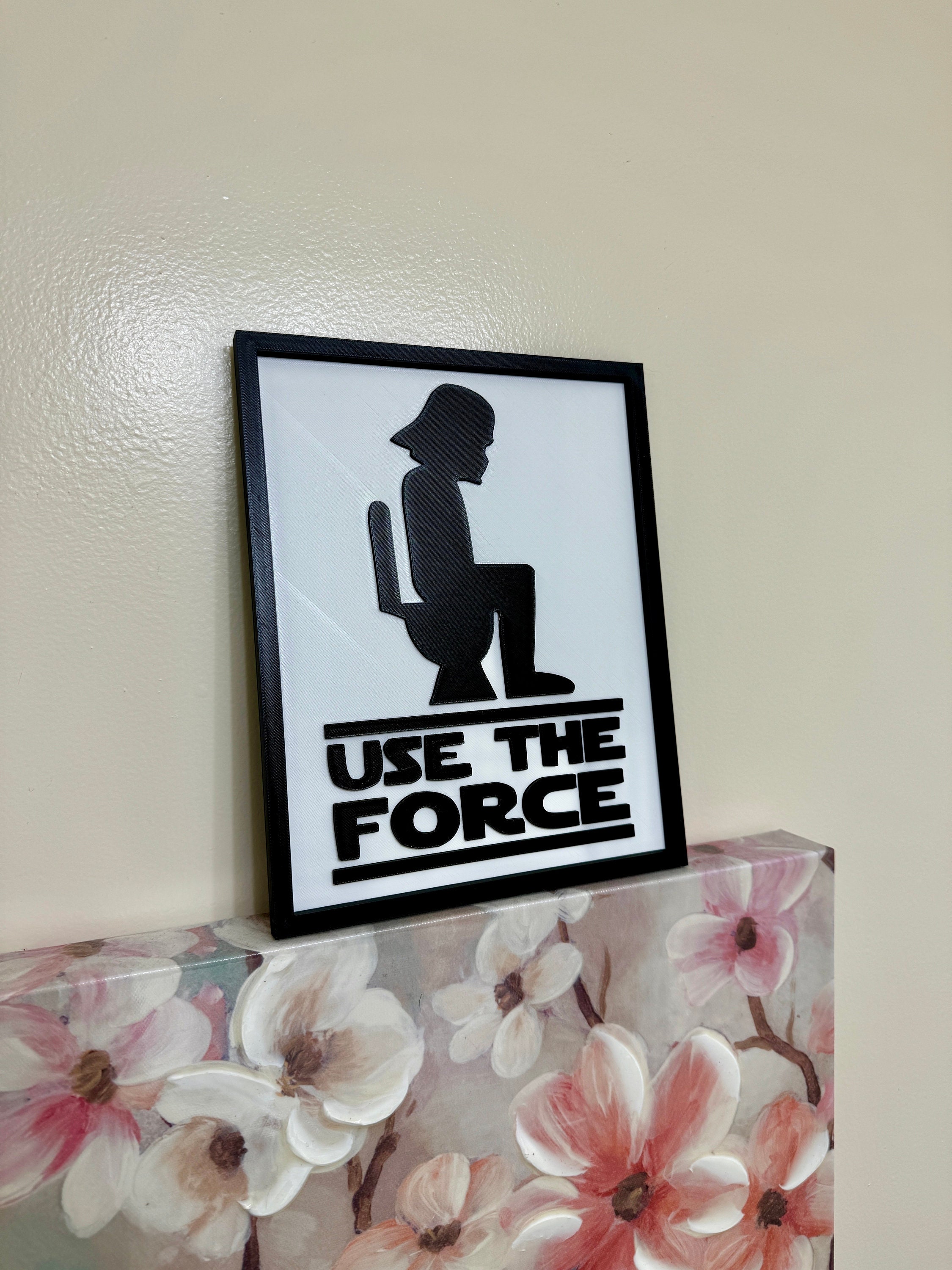 Use the Force Bathroom Sign - Etsy