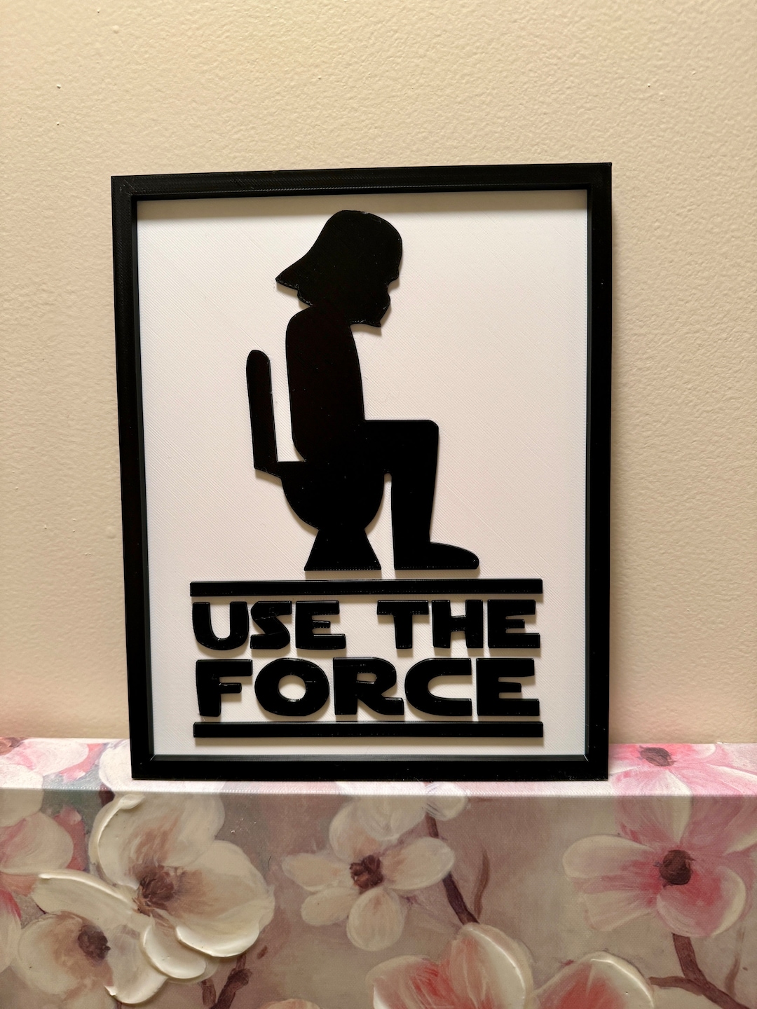 Use the Force Bathroom Sign - Etsy
